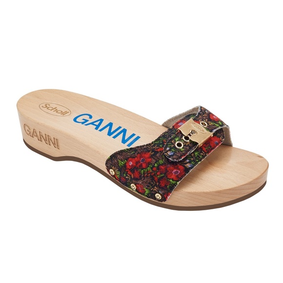 Ganni | Shoes | New Ganni X Dr Scholls Clogs Red Pescura Heel | Poshmark